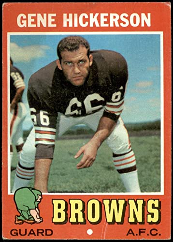 1971 Topps # 36 Gene Hickerson Cleveland Browns-FB (Football Card) Dean's Cards 2 - GOOD Browns-FB