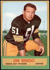 1963 topps # 91 jim ringo green bay packers (football card) ex packers syracuse