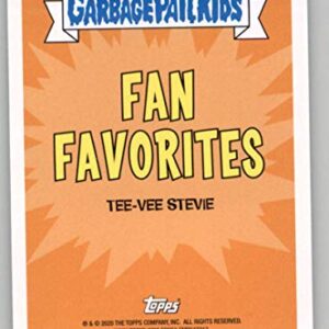 2020 Topps Garbage Pail Kids Series 2 35th Anniversary Fan Favorites NonSport Trading Card #FV-6A TEE-VEE STEVIE Official GPK Sticker Trading Card From The Topps Company highlighting Fan Favorite Characters throughout the years in Raw (NM or Better) Condi