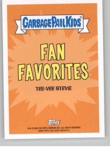 2020 Topps Garbage Pail Kids Series 2 35th Anniversary Fan Favorites NonSport Trading Card #FV-6A TEE-VEE STEVIE Official GPK Sticker Trading Card From The Topps Company highlighting Fan Favorite Characters throughout the years in Raw (NM or Better) Condi