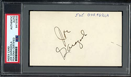 Joe Garagiola HOF Autographed Index Card St. Louis Cardinals PSA/DNA - MLB Cut Signatures