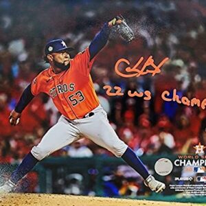 Cristian Javier Signed 2022 WS 8x10 Photo Astros"22 WS Champs" MLB Holo - Autographed MLB Photos