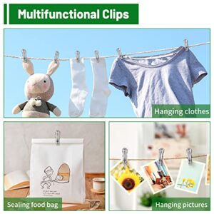 40PCS Greenhouse Clips, Stainless Steel Garden Clips, Plant Clips for Outdoors Hanging Heavy Duty Forest Cloth Blankets Netting Freeze Protection Outside Accessories Garden Hoops Cover Shade Supplies