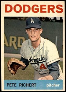 1964 topps # 51 pete richert los angeles dodgers (baseball card) vg/ex dodgers