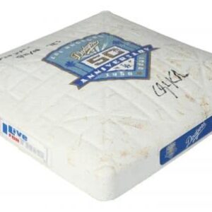 Historic Clayton Kershaw MLB Debut Signed Inscribed Game Used Base Steiner COA - MLB Autographed Game Used Bases