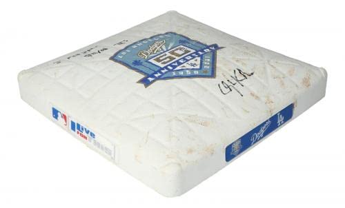 Historic Clayton Kershaw MLB Debut Signed Inscribed Game Used Base Steiner COA - MLB Autographed Game Used Bases