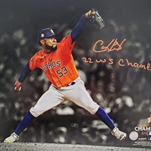 Cristian Javier Signed 2022 WS 11x14 Photo Astros"22 WS Champs" MLB Holo - Autographed MLB Photos