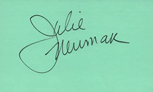 Julie Newmar Actress Singer Dancer 1976 TV Autographed Signed Index Card JSA COA