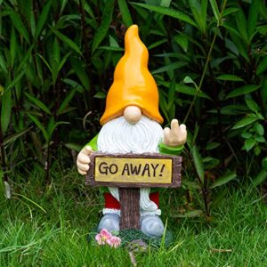 garden gnome statue, garden gnome, solar outdoor garden statues decorations, outdoor decorations for patio, for garden patio lawn yard decor unique gift