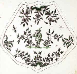 an original design for a porcelain plate