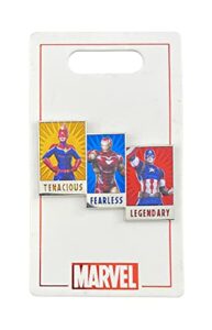 disney pin – captain marvel – iron man – and captain america – trio