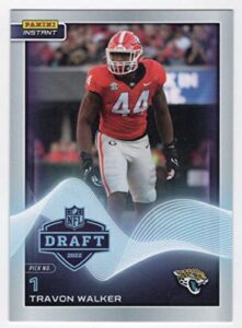 travon walker rc 2022 panini instant draft night rookie /3171#1 nfl jaguars