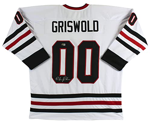 Chevy Chase Christmas Vacation Signed Santa Clark Griswold Jersey BAS Witnessed