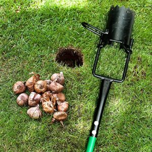 Altdorff 5-in-1 Lawn and Garden Tool, Updated Bulb Planter Long Handle for Digging, Weeding, Soil Sampler, Transplanting, Sod Plugger