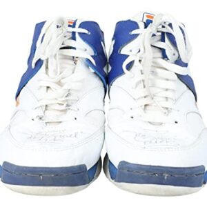 1992-93 Tony Campbell Game-Used Signed Fila Sneakers NY Knicks JSA & MEARS COA - Autographed NBA Sneakers