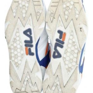 1992-93 Tony Campbell Game-Used Signed Fila Sneakers NY Knicks JSA & MEARS COA - Autographed NBA Sneakers