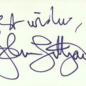 John Lithgow Actor Comedian Musician TV Autographed Signed Index Card JSA COA