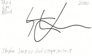 stephan jenkins lead singer third eye blind rock band signed index card jsa coa