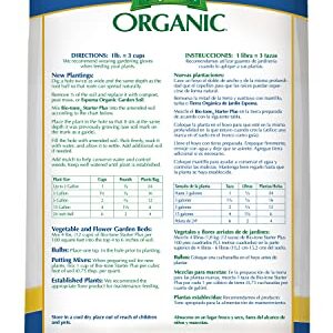 Espoma Organic Bio-Tone Starter Plus 4-3-3 Natural & Organic Starter Plant Food with Both Endo & Ecto Mycorrhizae; 4 lb. Bag; The Ultimate Starter Fertilizer - Pack of 3