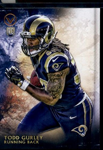 2015 Topps Valor #181 Todd Gurley Football Rookie Card In Protective Display Case