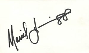 mariel hemingway actress autographed signed index card with jsa coa