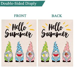 CDLong Gnome Seasonal Garden Flag Set of 11-Vertical Double Sided 12.5 x 18 Inch Yard Flag,Spring Welcome Easter Rustic Flag for Indoor Outdoor Holiday Decorations