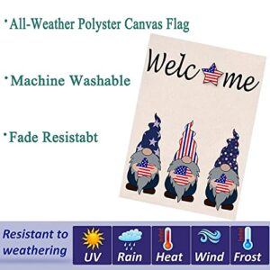 CDLong Gnome Seasonal Garden Flag Set of 11-Vertical Double Sided 12.5 x 18 Inch Yard Flag,Spring Welcome Easter Rustic Flag for Indoor Outdoor Holiday Decorations