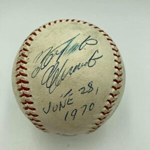 historic roberto clemente single signed baseball final game forbes field jsa coa – autographed baseballs