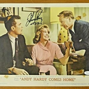 Mickey Rooney Signed Vintage 11x14 Lobby Card with JSA COA