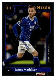 james maddison 2021-22 topps merlin chrome uefa league #21 nm+-mt+ soccer