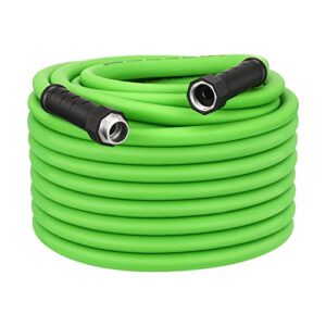 dewenwils garden hose 75 ft x 5/8″, water hose with swivelgrip, heavy duty, lightweight, flexible hose for plants, car, yard, 3/4 inch solid fittings, drinking water safe