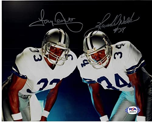 Tony Dorsett & Herschel Walker Dual Signed 8x10 Psa Dna Ak34513 Dallas Cowboys - Autographed NFL Photos