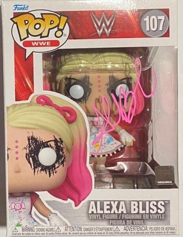 Alexa Bliss Autographed WWE Funko Pop - Autographed Wrestling Cards