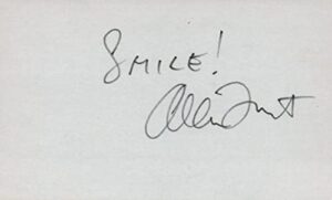 allen funt director producer writer tv autographed signed index card jsa coa