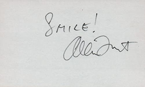 Allen Funt Director Producer Writer TV Autographed Signed Index Card JSA COA