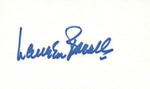 lauren bacall actress autographed signed index card with jsa coa