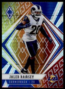 football nfl 2020 panini phoenix fire burst #97 jalen ramsey la rams