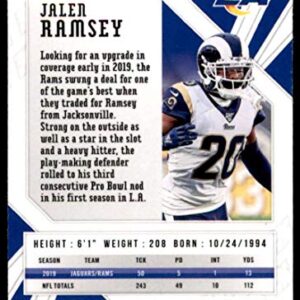 Football NFL 2020 Panini Phoenix Fire Burst #97 Jalen Ramsey LA Rams