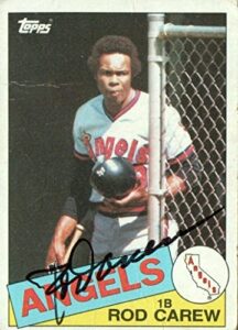 rod carew baseball autographed signed card with jsa coa