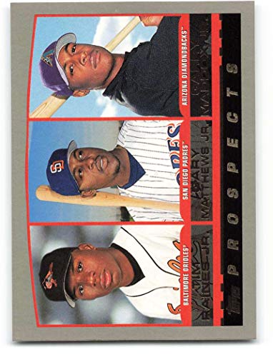 2000 Topps #445 Tim Raines Jr./Gary Matthews Jr./Garry Maddox Jr. NM-MT RC Rookie Arizona Diamondbacks/San Diego Padres/Baltimore Orioles Baseball