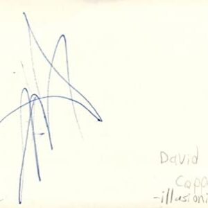 David Copperfield Magician Illusionist Autographed Signed Index Card JSA COA