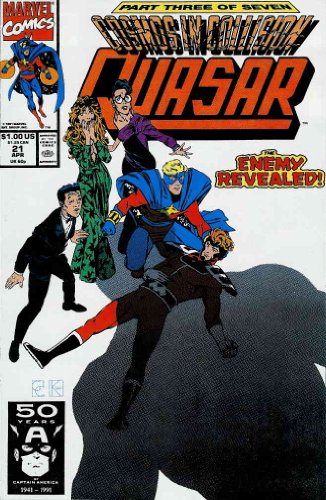 Quasar #21 FN ; Marvel comic book | Mark Gruenwald