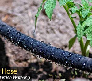 Rocky Mountain Goods Soaker Hose - Heavy duty rubber - Saves 70% water - End cap included for additional hose connect - Great for gardens/flower beds - Reinforced fittings (25-Feet by 5/8-Inch)