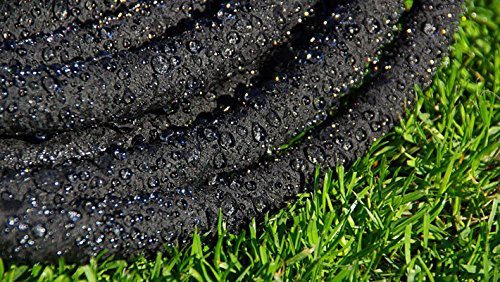 Rocky Mountain Goods Soaker Hose - Heavy duty rubber - Saves 70% water - End cap included for additional hose connect - Great for gardens/flower beds - Reinforced fittings (25-Feet by 5/8-Inch)