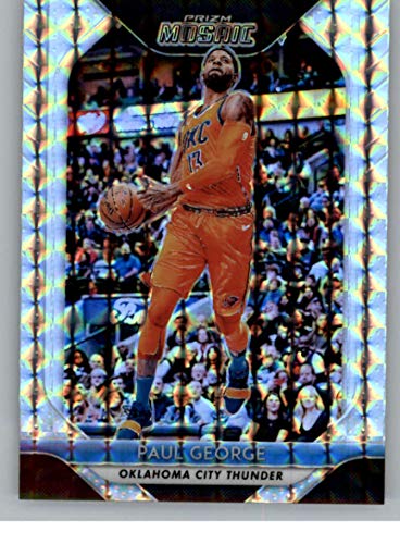 2018-19 Prizm Mosaic Basketball #85 Paul George Oklahoma City Thunder Official NBA Trading Card From Panini America