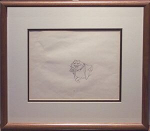 the adventures of ichabod and mr. toad original animation cel drawing framed walt disney