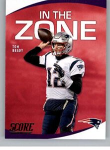 football nfl 2020 score in the zone #4 tom brady #4 nm near mint patriots