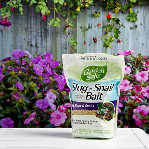 Garden Safe Slug & Snail Bait, Kills Slugs & Snails Within 3 to 6 Days, For Lawn and Garden, Can Be Used Around Pets and Wildlife, 2 lb