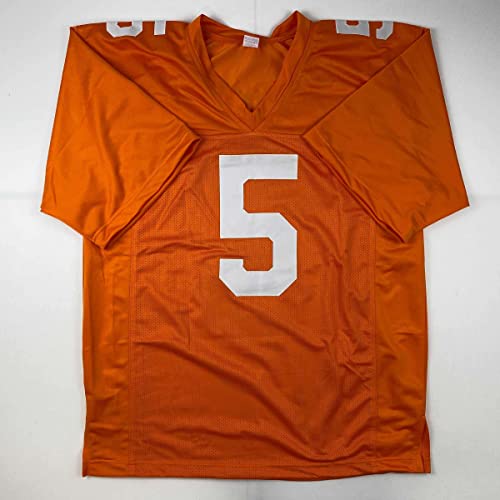 Autographed/Signed Hendon Hooker Tennessee Orange College Football Jersey PSA/DNA COA