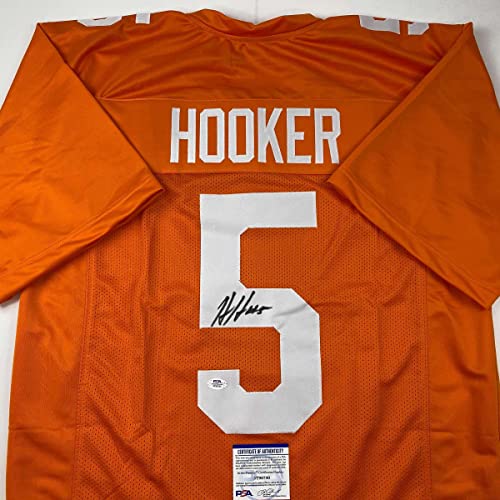 Autographed/Signed Hendon Hooker Tennessee Orange College Football Jersey PSA/DNA COA